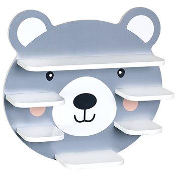 Wall shelf, bear, FSC Ideal for any children's room